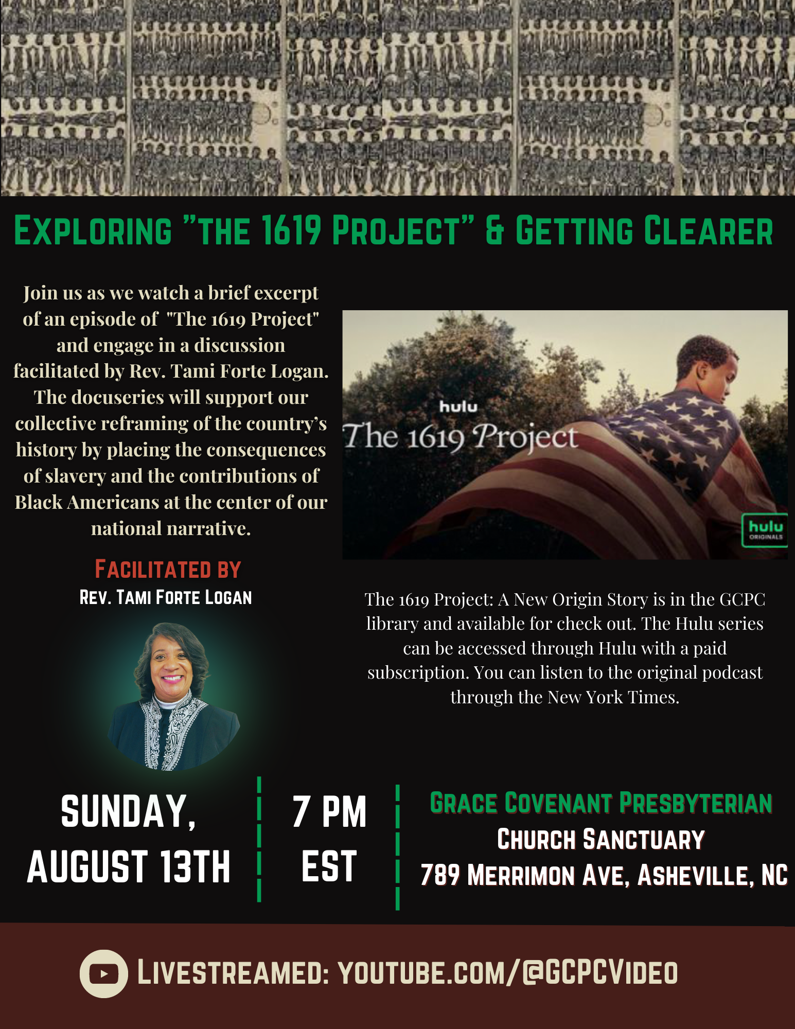 Summer Racial Justice Series - Exploring the 1619 Project: Going Deeper ...